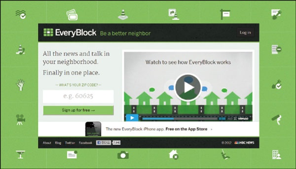 소셜네트워크 오딧세이 - 에브리블록닷컴(www.everyblock.com) | 일요신문